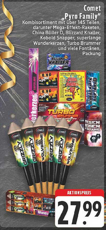 Comet „Pyro Family“ Angebot bei Edeka