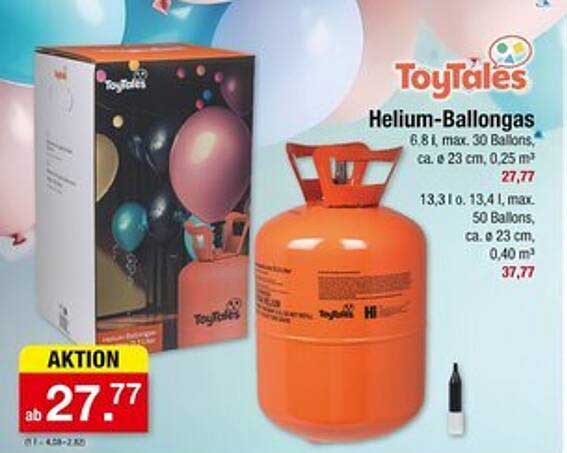 Helium-Ballongas Angebot bei Zimmermann - ProspektGuru.de