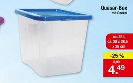 Quasar-Box Mit Deckel Angebot bei Zimmermann - ProspektGuru.de