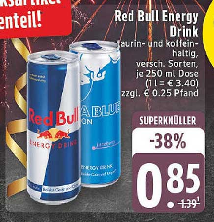 Red Bull Energy Drink Angebot bei Edeka