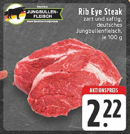 Rib Eye Steak Angebot bei Edeka