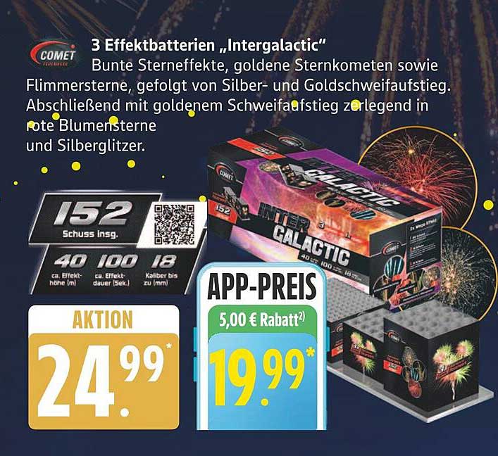 3 Effektbatterien „Intergalactic“ Angebot bei Marktkauf - ProspektGuru.de