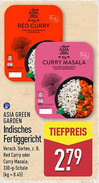 Asia Green Garden Indisches Fertiggericht – Red Curry Oder Curry Masala ...