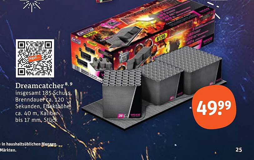 Dreamcatcher – 185 Schuss Feuerwerk Für Spektakuläre Nächte Angebot bei ...