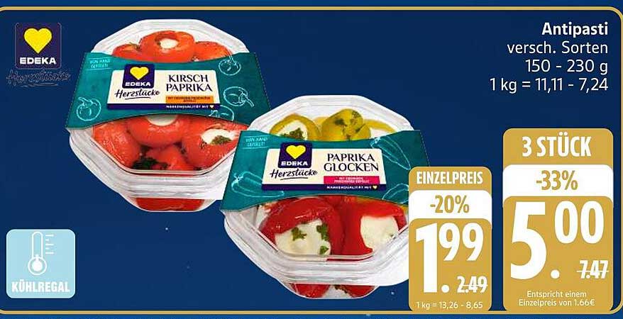 Edeka Antipasti - Kirsch Paprika Und Paprika Glöcken Angebot bei ...