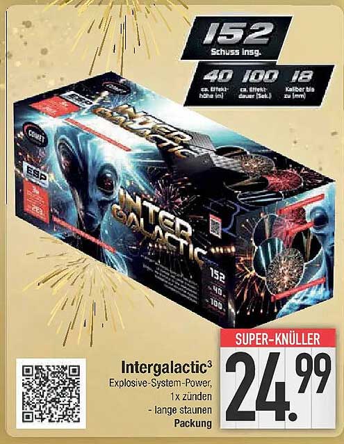 Intergalactic³ Feuerwerk - 152 Schuss Angebot bei E-Center ...