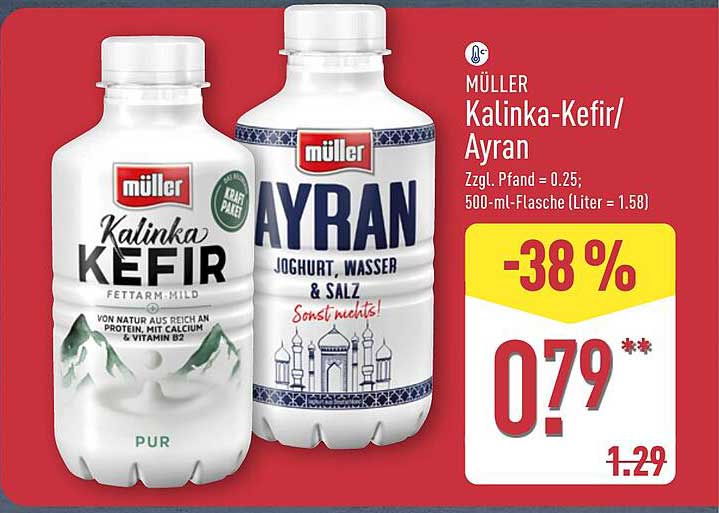 Müller Kalinka Kefir Angebot bei REWE Center - ProspektGuru.de