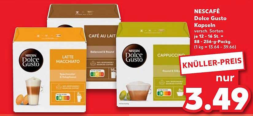 Nescafé Dolce Gusto Kapseln - Verschiedene Sorten Angebot bei Kaufland ...