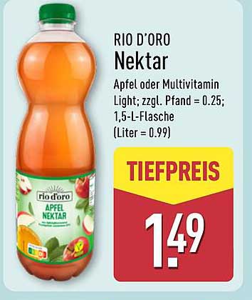 Rio D'oro Nektar Apfel Oder Multivitamin Angebot bei Aldi Nord ...