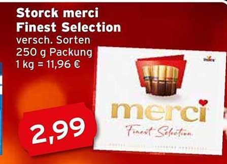 Storck Merci Finest Selection 250 G Packung Angebot bei CAP Markt ...