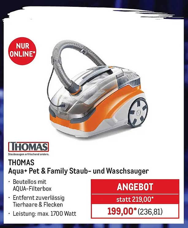 Thomas Pet And Family Aqua Staub Und Waschsauger