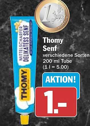 Thomy Senf - Verschiedene Sorten 200 Ml Tube Angebot bei Hit ...