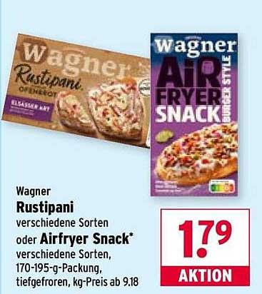 Wagner Rustipani Oder Airfryer Snack - Verschiedene Sorten Angebot bei ...
