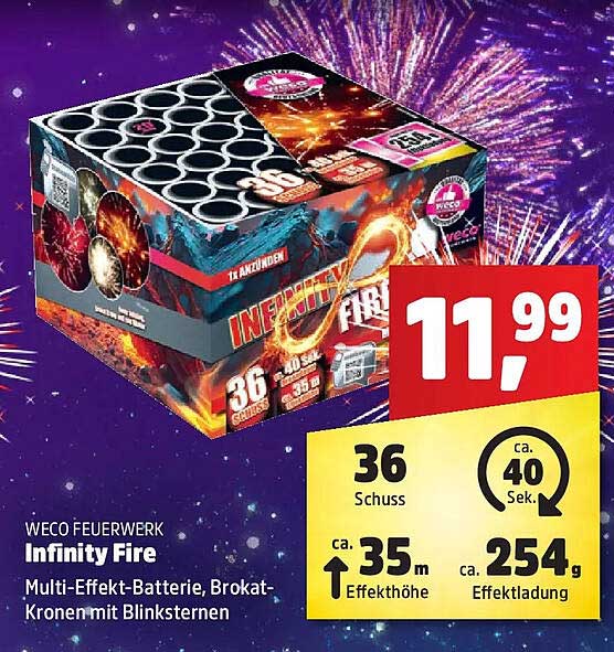 Weco Feuerwerk Infinity Fire Angebot bei Thomas Philipps - ProspektGuru.de