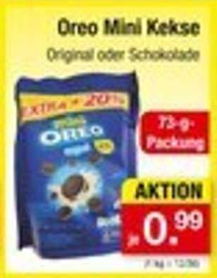 Oreo Mini Kekse Original Oder Schokolade Angebot bei Zimmermann