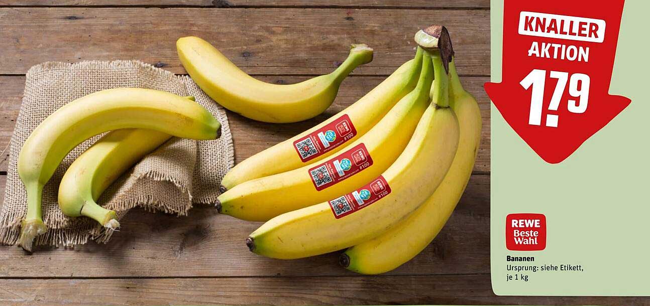 Bananen Angebot bei REWE Center - ProspektGuru.de