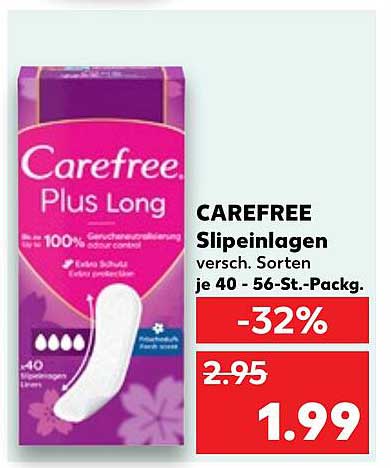Carefree Slipeinlagen Angebot bei Kaufland - ProspektGuru.de