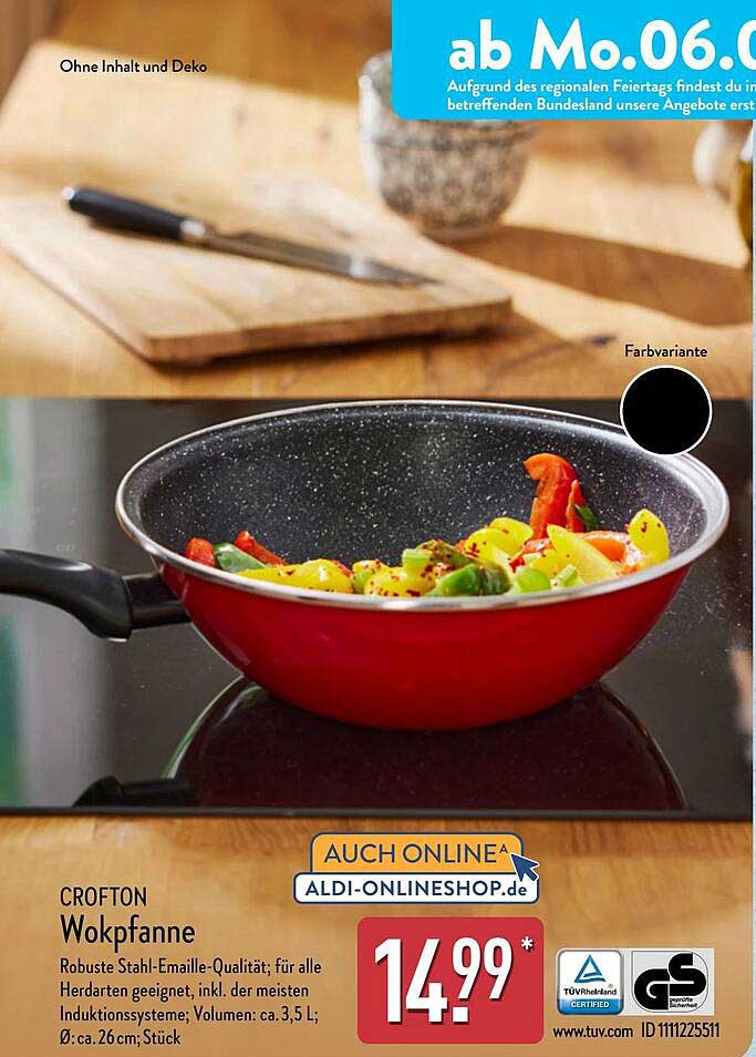 Crofton Wokpfanne Angebot bei Aldi Nord - ProspektGuru.de