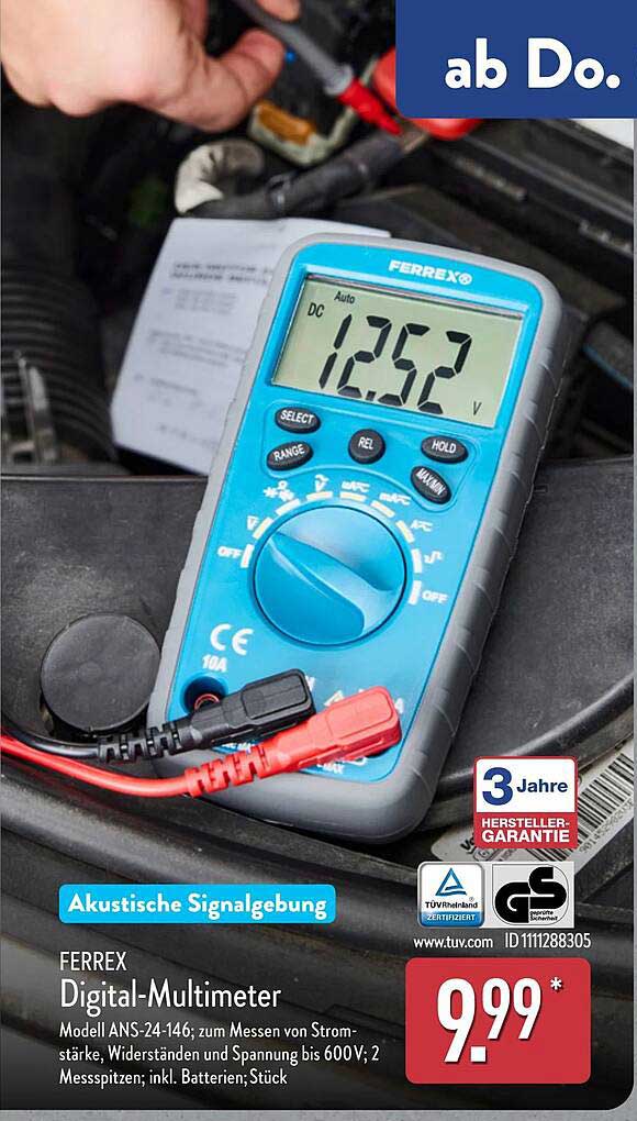 Ferrex Digital-Multimeter Angebot bei Aldi Nord