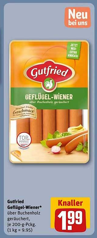 Gutfried Geflügel-Wiener* Angebot bei REWE Center