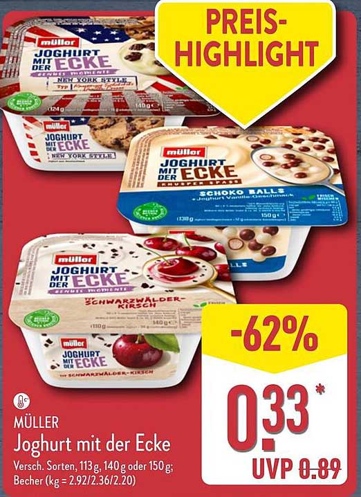Joghurt Mit Der Ecke Angebot bei Aldi Nord