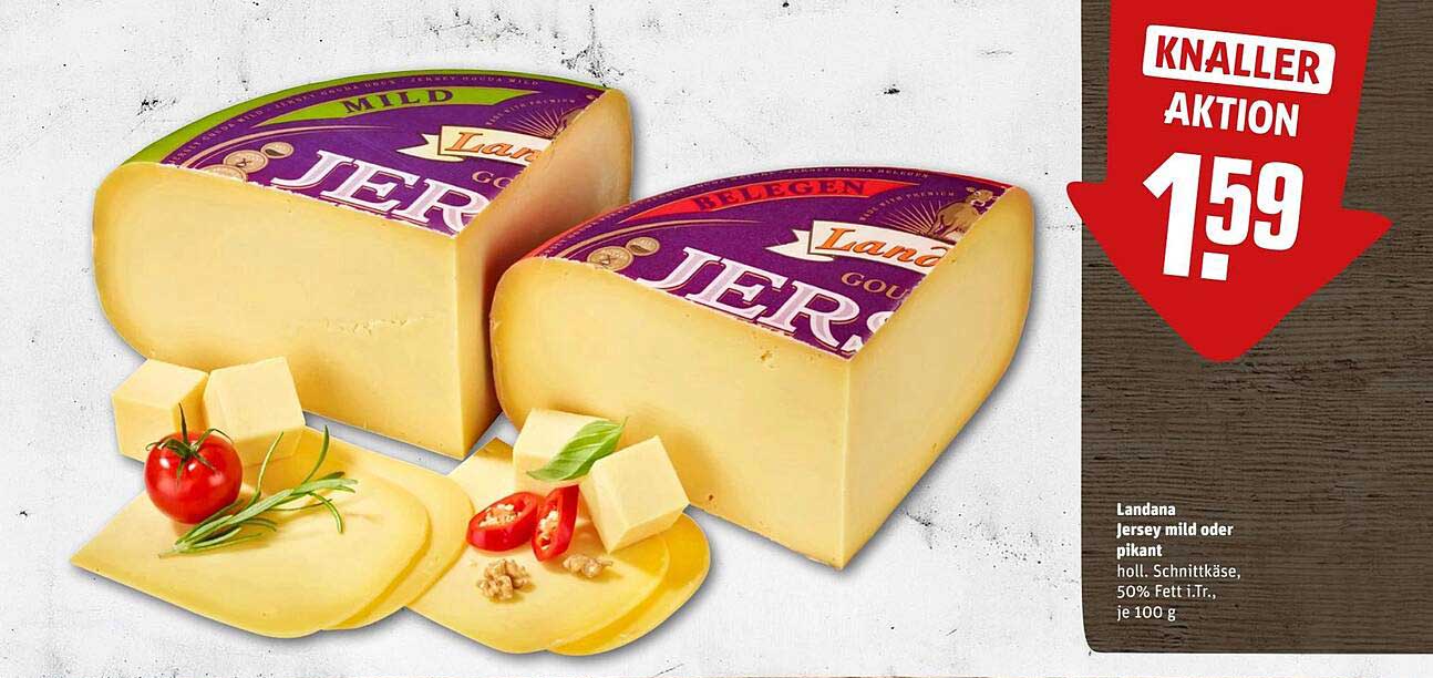 Landana Jersey Mild Oder Pikant Angebot bei REWE Center - ProspektGuru.de