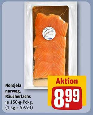 Norsjela Norweg. Räucherlachs Angebot bei REWE Center - ProspektGuru.de