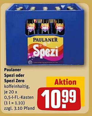 Paulaner Spezi Oder Spezi Zero Angebot bei REWE Center - ProspektGuru.de
