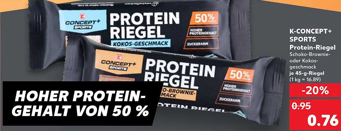 Protein-Riegel Angebot bei Kaufland - ProspektGuru.de