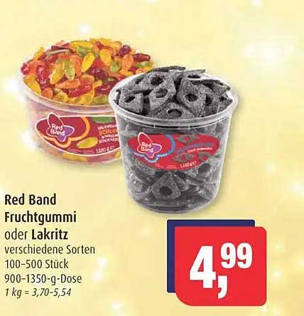 Red Band Fruchtgummi Oder Lakritz Angebot bei Markant