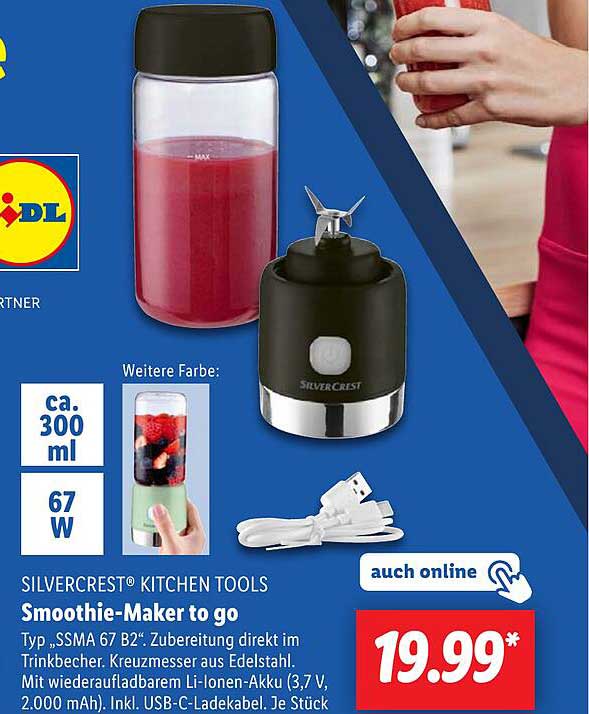 Smoothie-Maker To Go Angebot bei Lidl - ProspektGuru.de