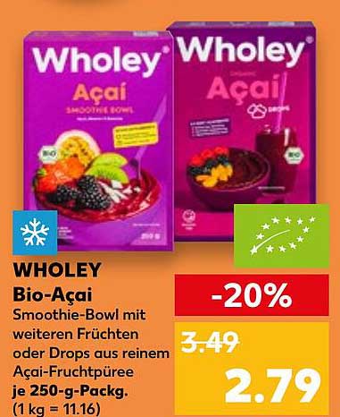 Whoeley Bio-Açaí Angebot bei Kaufland
