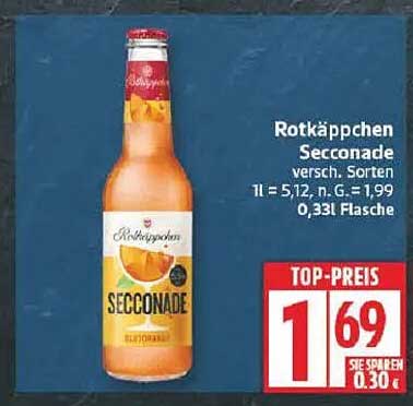 Rotkäppchen Secconade Versch. Sorten Angebot bei Edeka - ProspektGuru.de