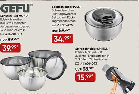 Salatschleuder Pullit. Angebot bei Zurbrüggen - ProspektGuru.de