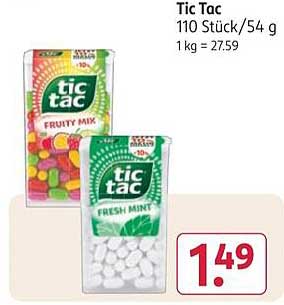 Tic Tac Angebot bei Rossmann - ProspektGuru.de